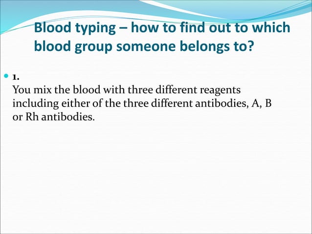 Blood grouping and typing 1 | PPT