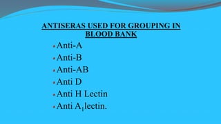 Blood grouping Reagents | PDF