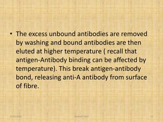 Blood grouping from absorption elution technique | PPTX