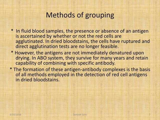 Blood grouping from absorption elution technique | PPTX | Blood ...