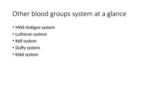 Blood grouping in Humans................. | PPT