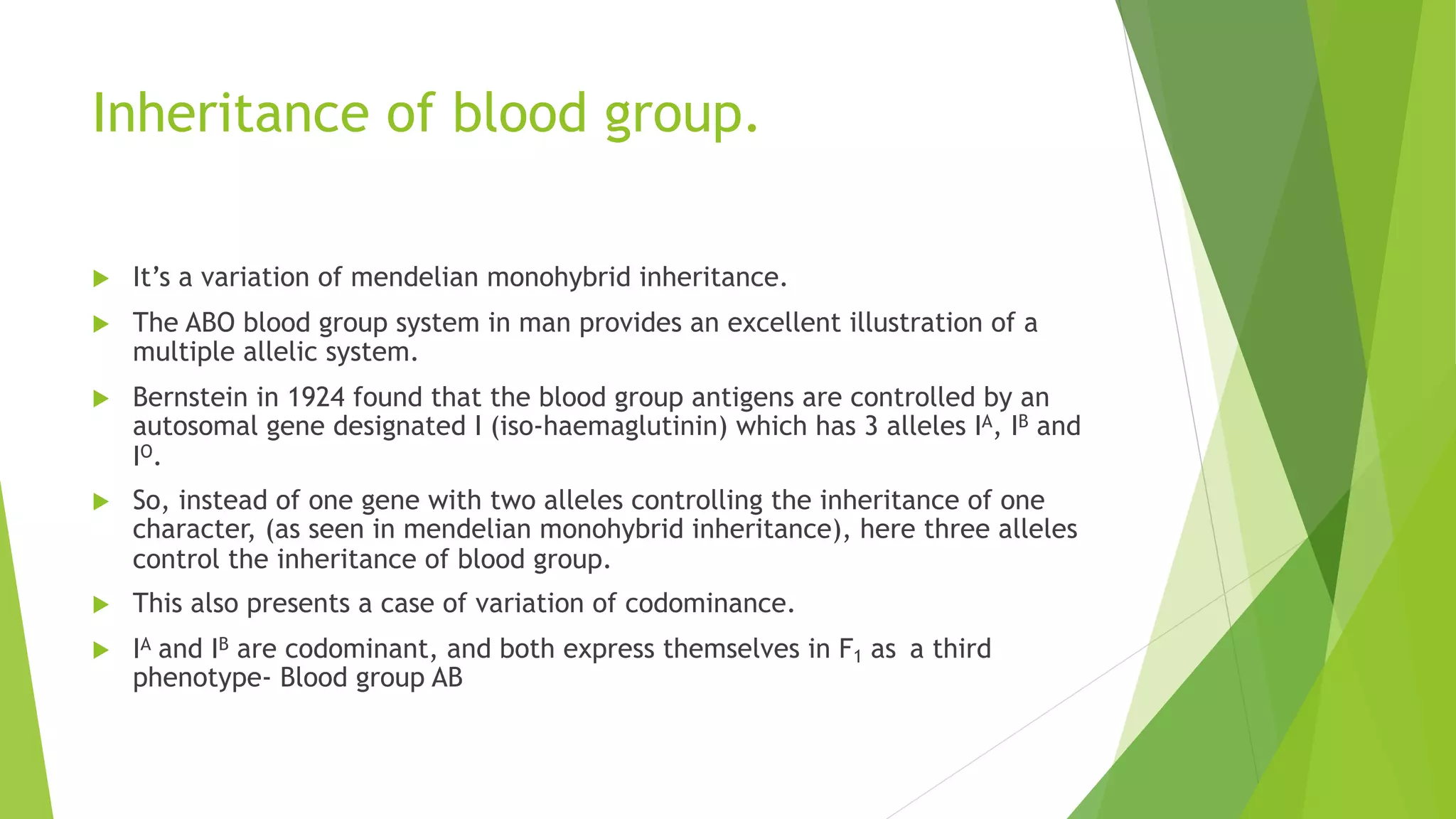 Blood group inheritance | PDF