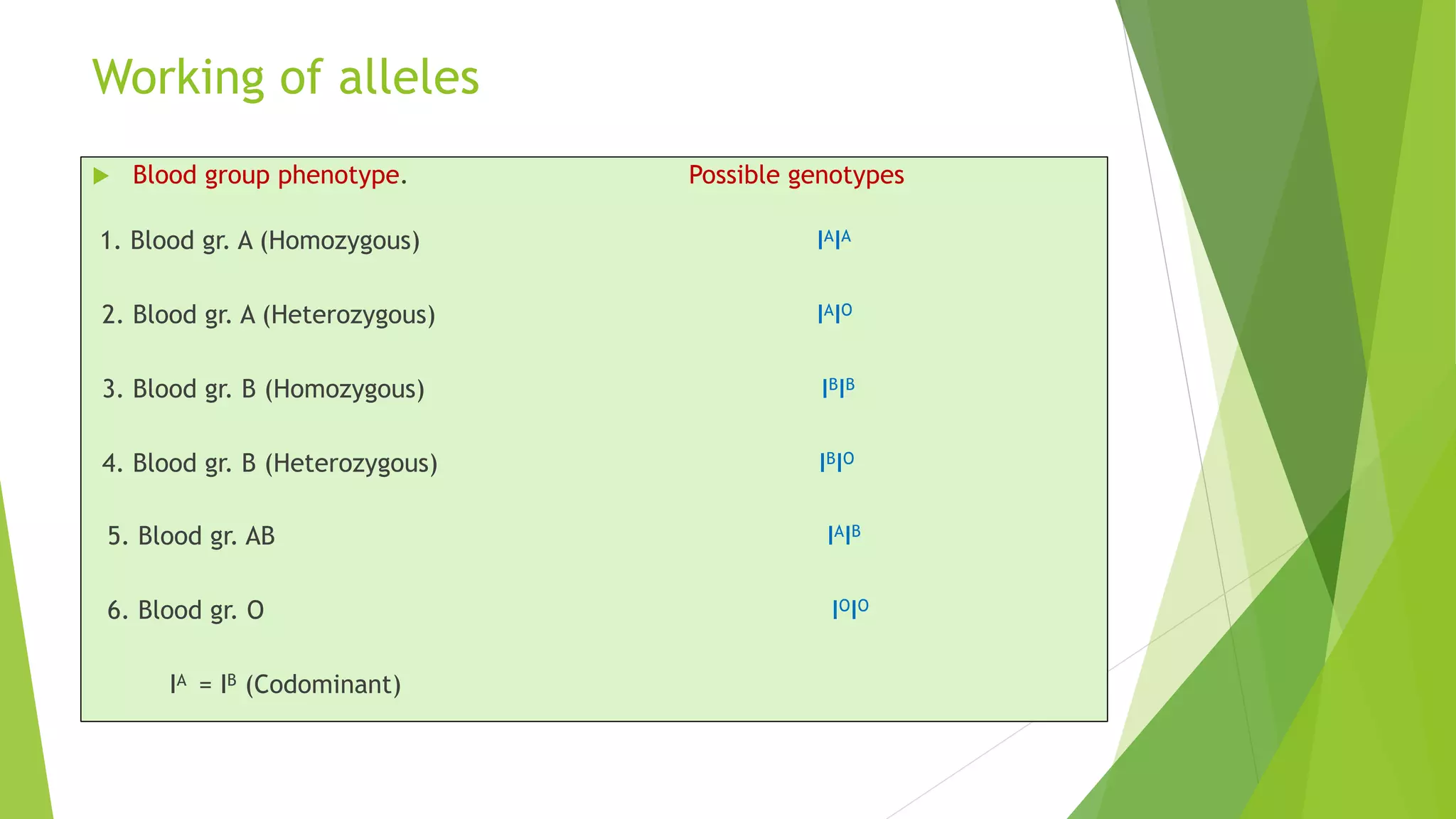 Blood group inheritance | PDF