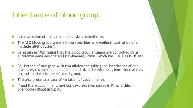 Blood group inheritance | PDF