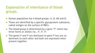 Blood group inheritance | PDF