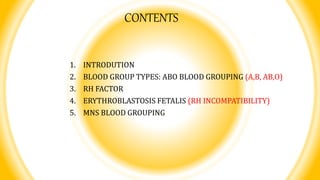 Blood group (population genetic and evolution) by nagendra sahu | PPTX