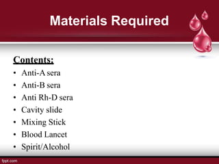 Blood groups ppt | PPTX