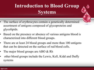 Blood groups ppt | PPTX