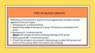 BLOOD GROUP PPT.pptxBlood group refers to the classification of human ...