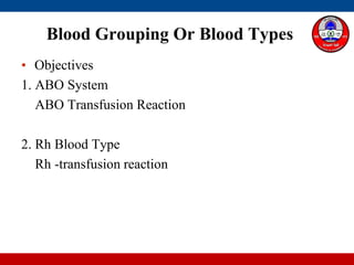 Blood Physiology: Part V: Blood groups | PDF