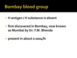 Bloodgroups | PPT