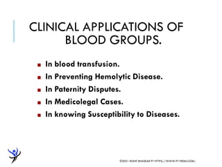 Blood Groups and Blood Transfusion - Dr Rohit Bhaskar | PDF