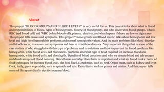 Blood groups and blood levels final | PPTX