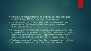 BLOOD GROUPS AND BLOOD TRANSFUSIONS.pptx