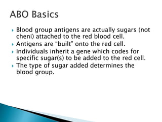 Blood groups for ss | PPTX
