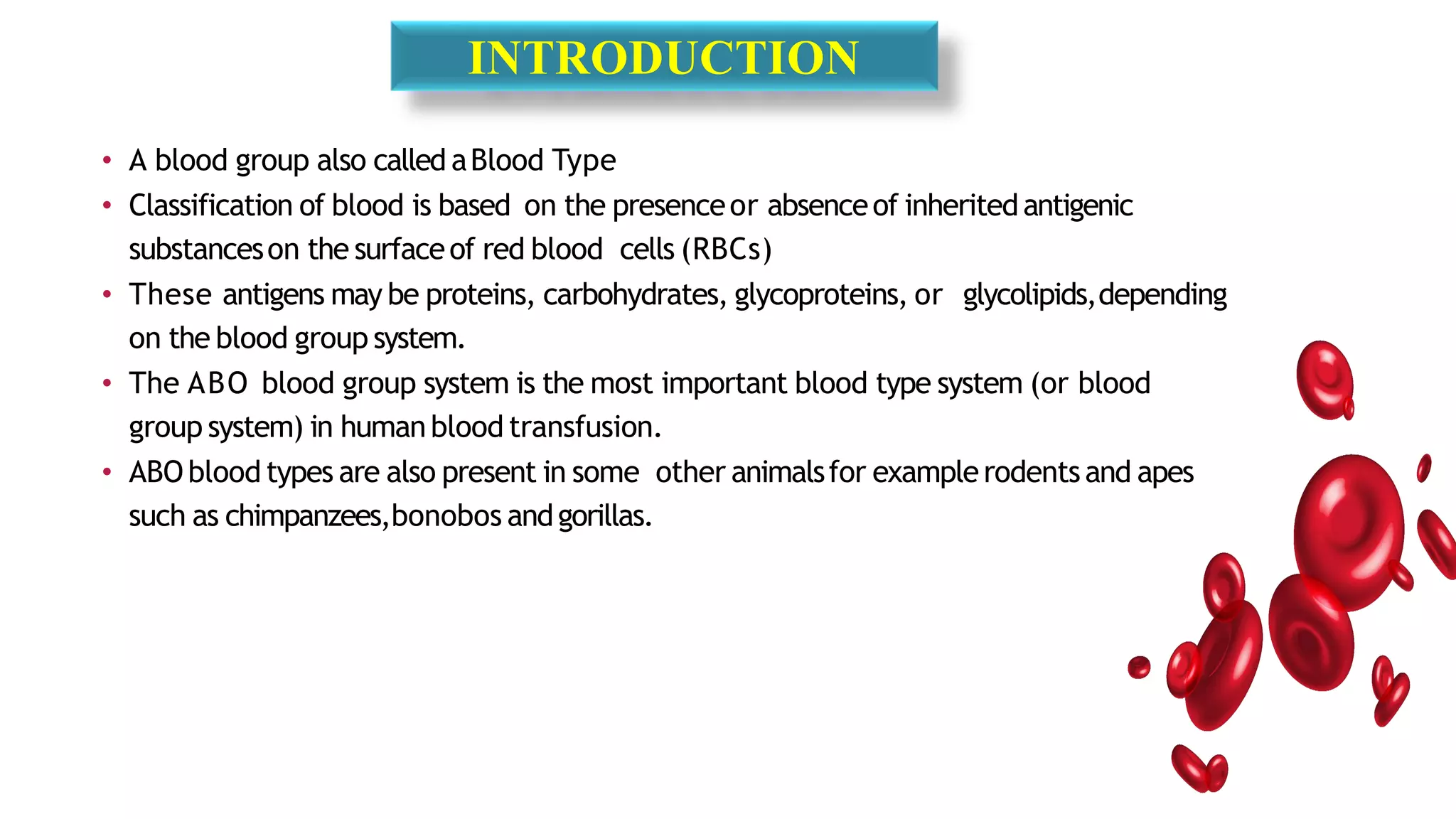 Blood grouping and their significance | PPTX