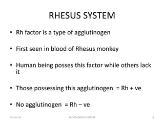 Blood group system | PPTX