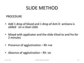 Blood group system | PPTX