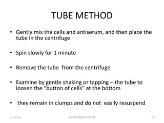 Blood group system | PPTX
