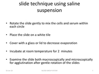 Blood group system | PPTX