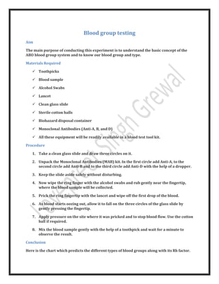 Blood group testing.docx