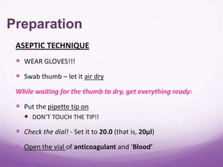 Blood handling | PPTX