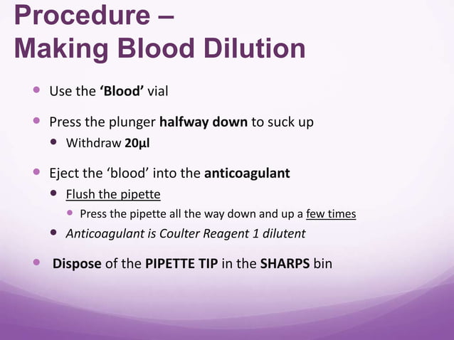 Blood handling | PPTX