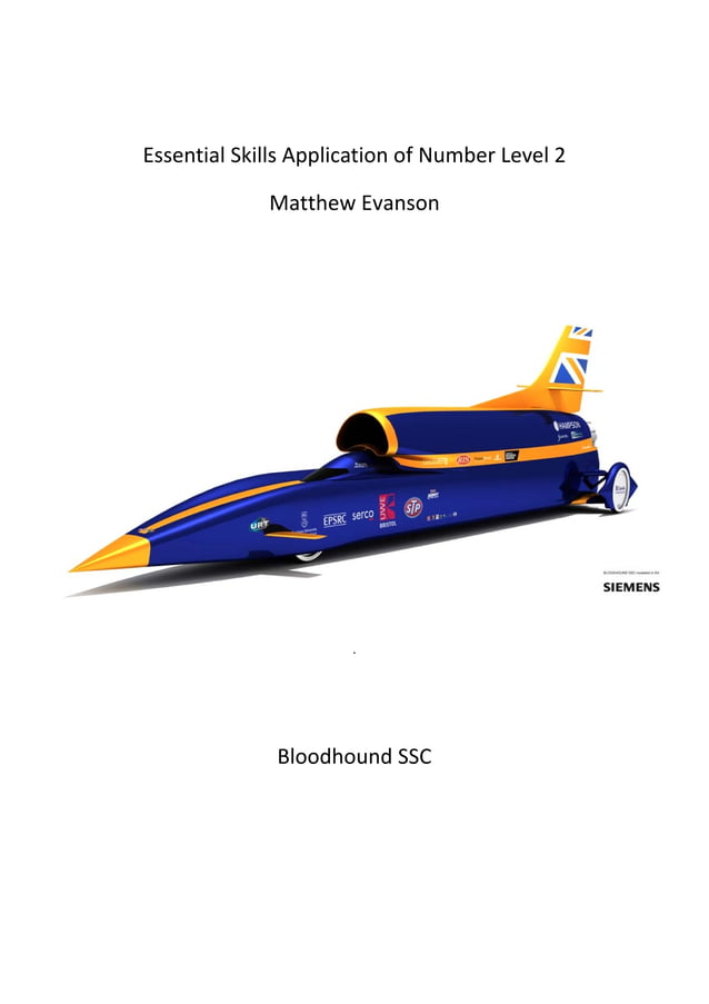 Bloodhound SSC Project | PDF