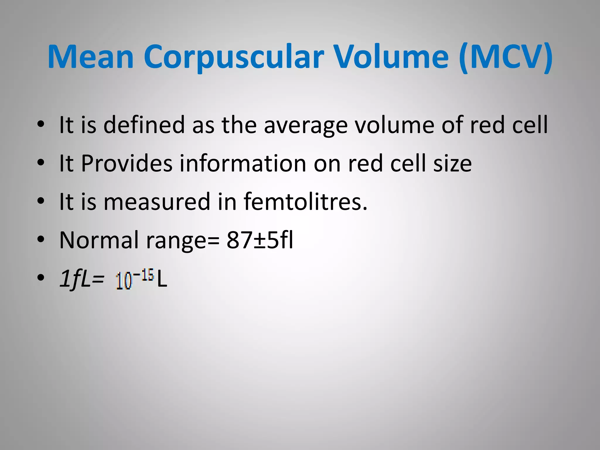 Blood indices | PPTX