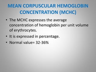 Blood indices | PPTX | Blood Disorders | Diseases and Conditions