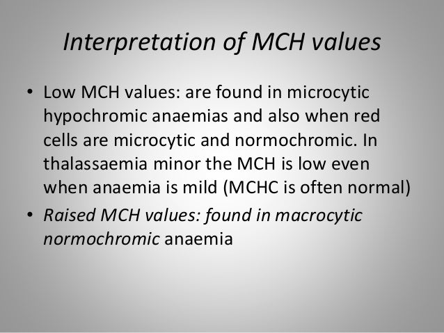 Blood indices