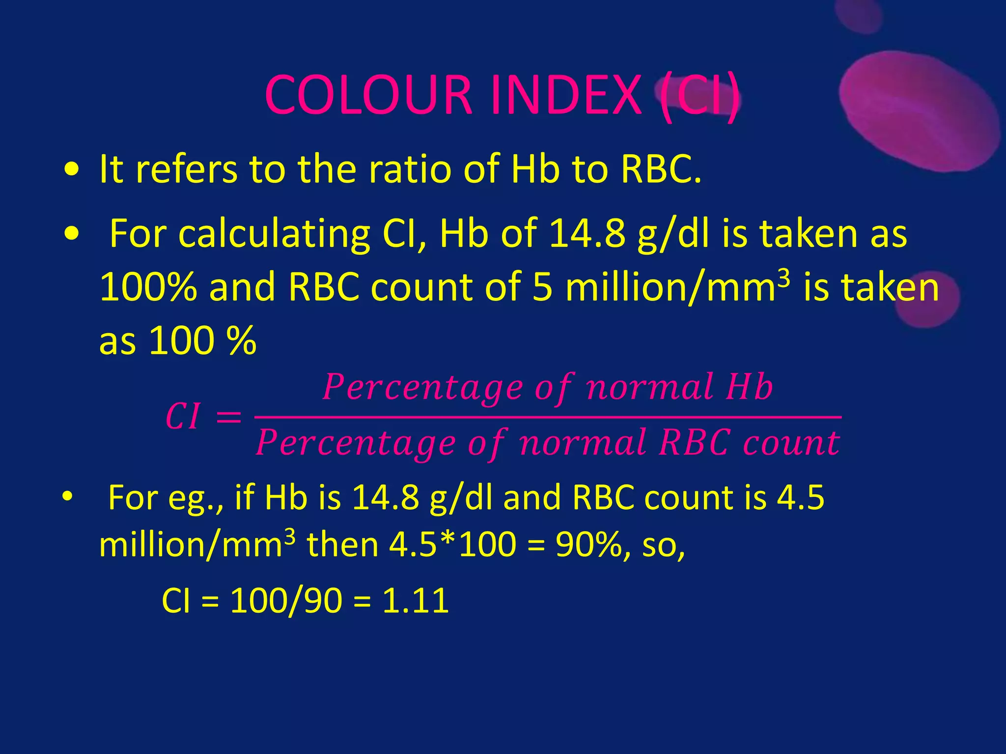 Blood indices | PPTX