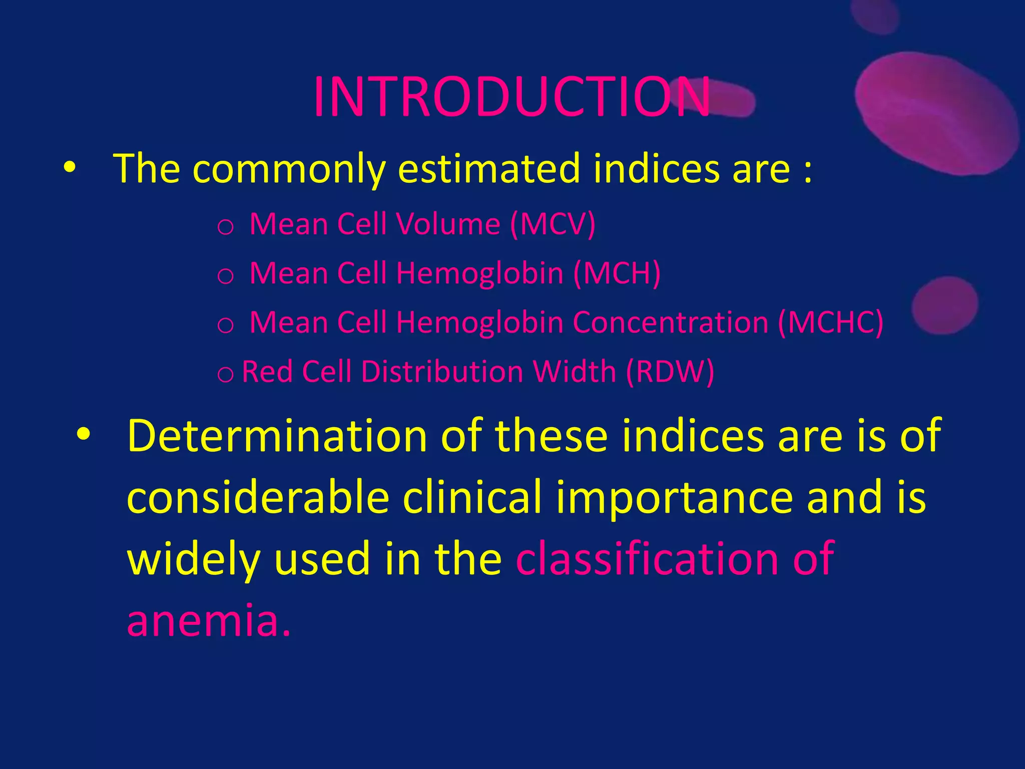 Blood indices | PPTX