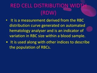 Blood indices | PPTX