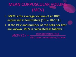 Blood indices | PPTX