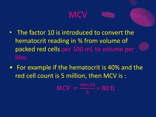 Blood indices | PPTX