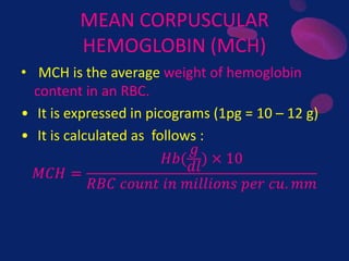 Blood indices | PPTX