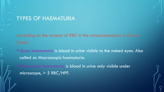 Approach to blood in urine.pptx