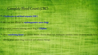 Blood investigations In Oncology | PPTX