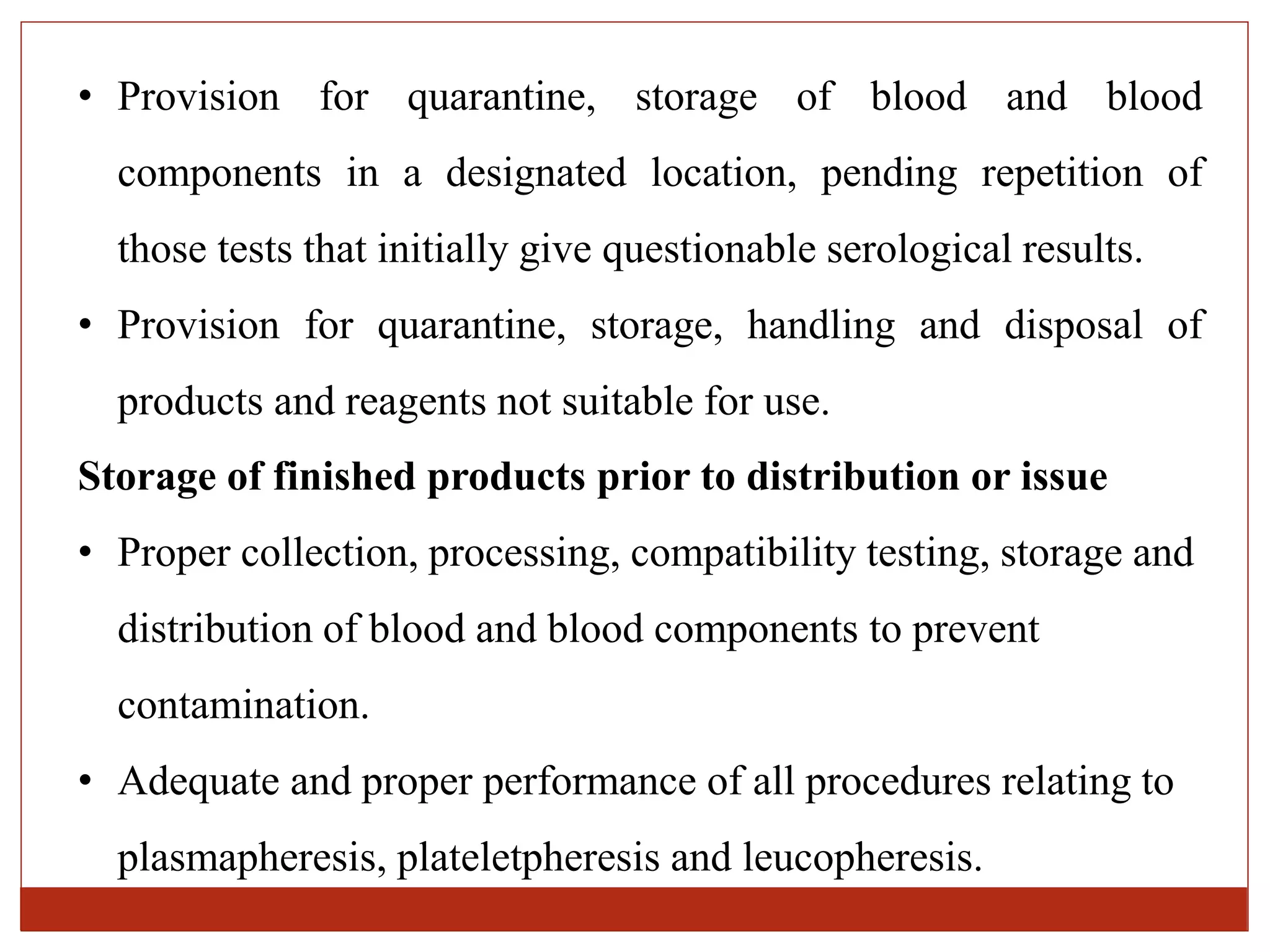 Regulatory Requirements of Blood and/or Its Components Including Blood ...