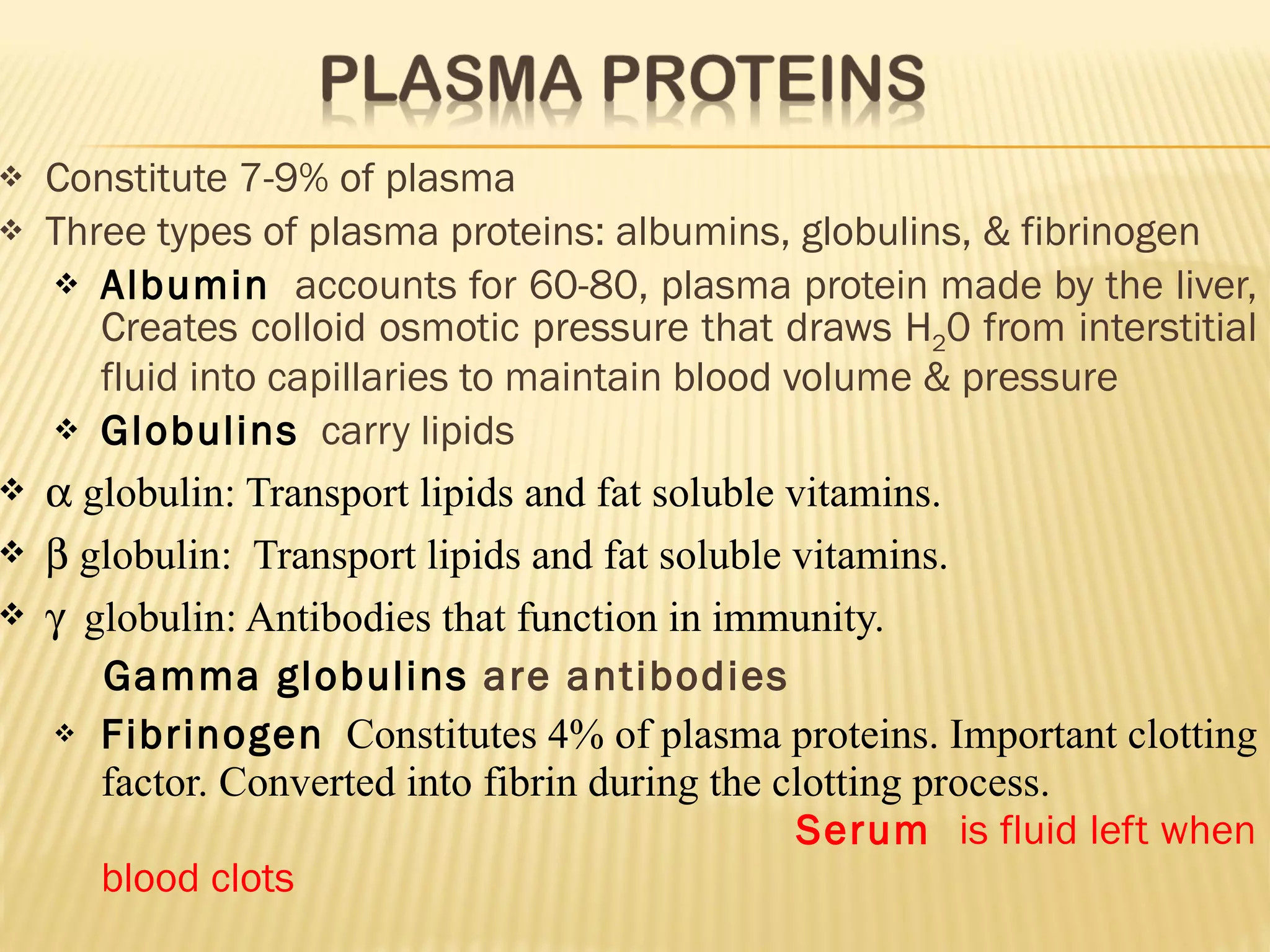 Blood & its functions | PPT
