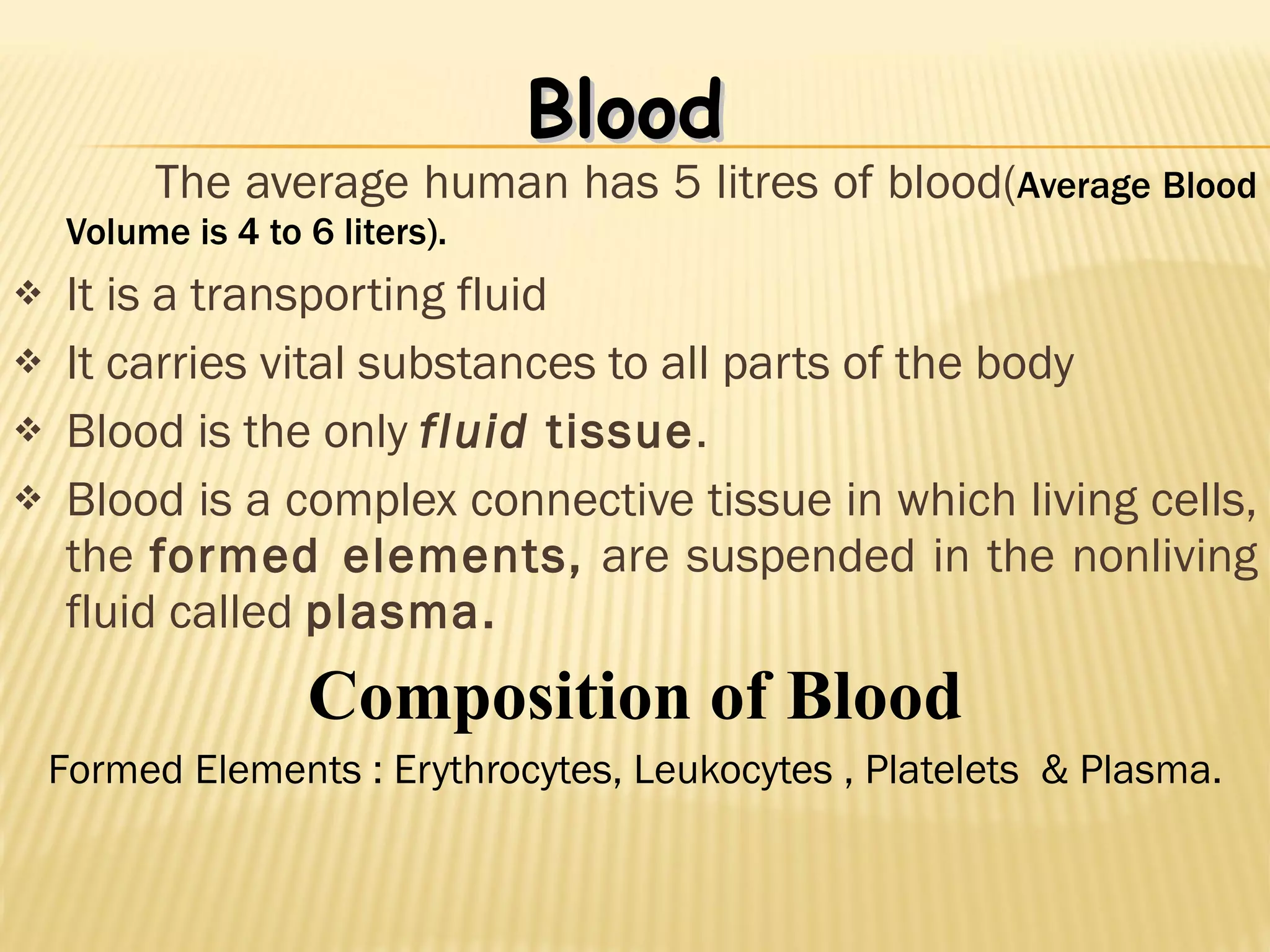 Blood & its functions | PPT