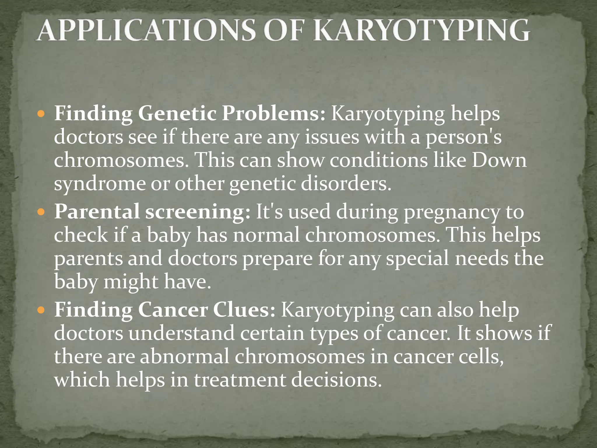 BLOOD KARYOTYPING: WHOLE BLOOD KARYOTYPING PROCESS | PPT