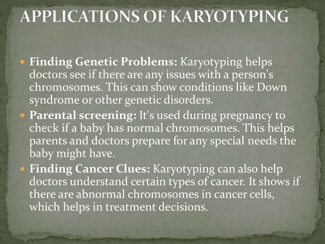 BLOOD KARYOTYPING: WHOLE BLOOD KARYOTYPING PROCESS | PPT