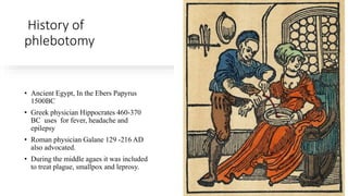 Therapeutic Phlebotomy in Different Disease | PPTX