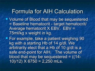 Bloodless surgery | PPT