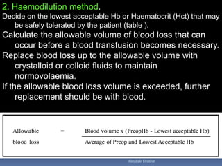 Assessment of blood loss | PDF