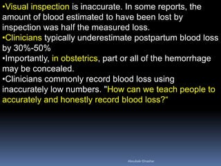 Assessment of blood loss | PDF