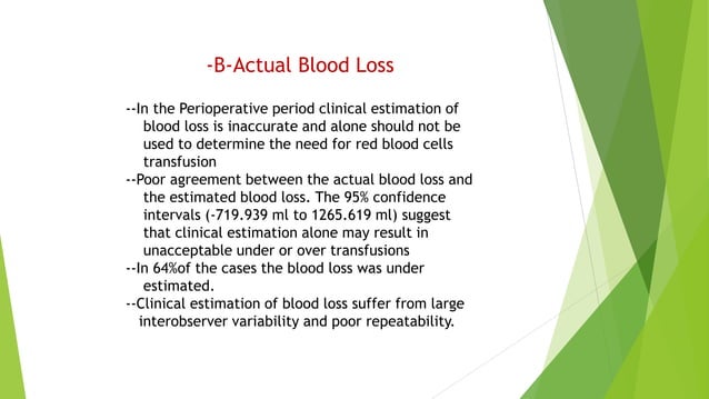 #Blood loss estimation | PPTX