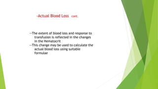 #Blood loss estimation | PPTX